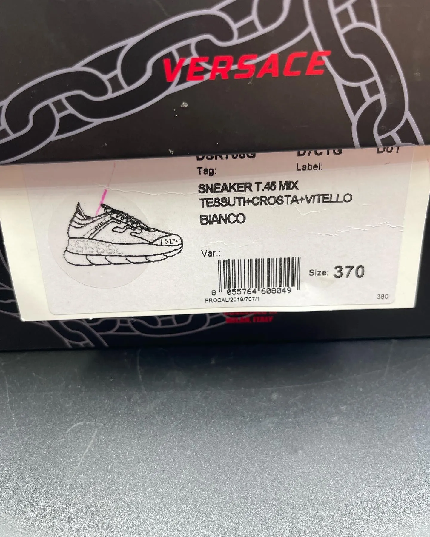 Versace Chain Reaction White - HypedRo